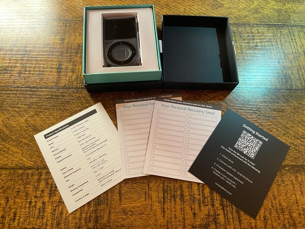 D'Cent Wallet: Hardware Wallet mit Fingerabdruck-Sensor