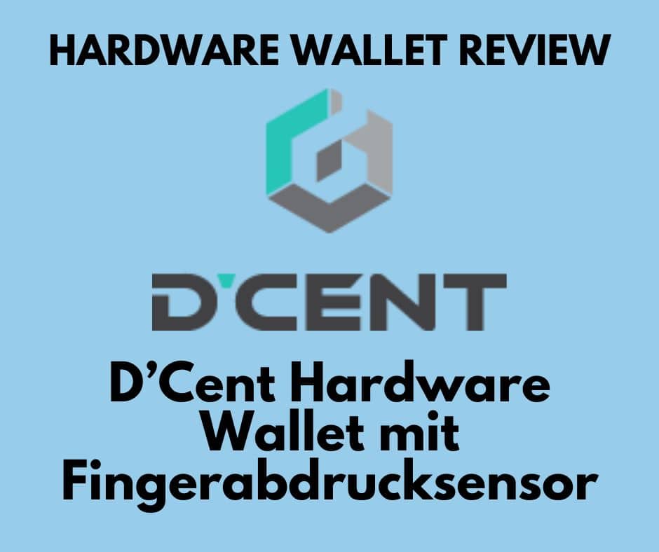 D'Cent Wallet: Hardware Wallet mit Fingerabdruck-Sensor